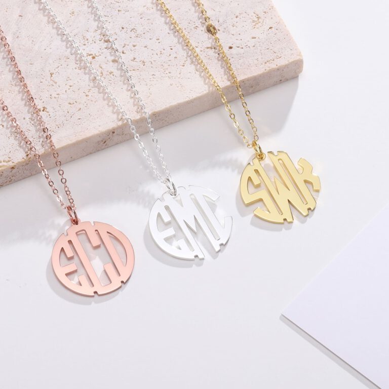 Monogram Necklaces | Custom Initial & Nameplate Designs