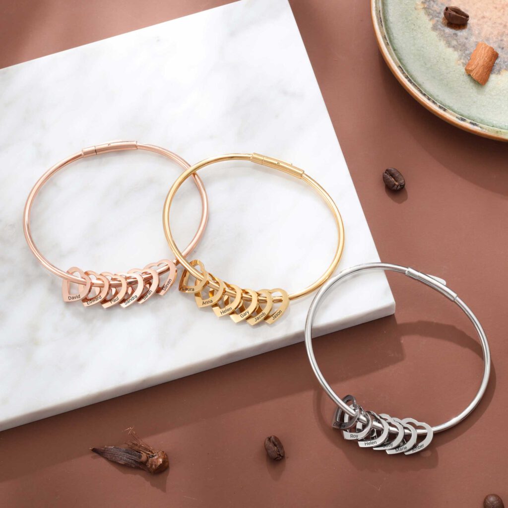 Custom Bracelet for Mom or Grandma – Add Kids’ Names Today!