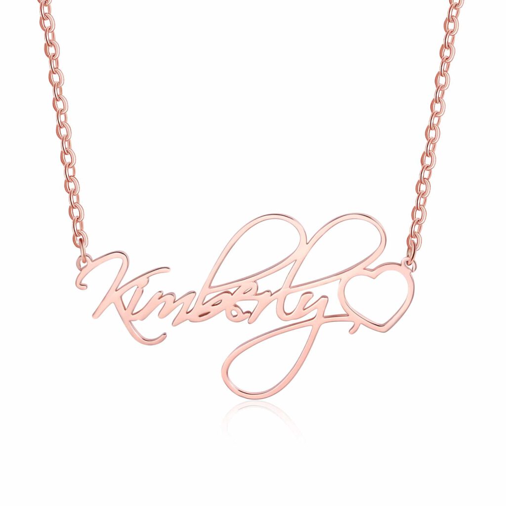 Script Name Necklace [Silver, Gold, Rose Gold] | FARUZO