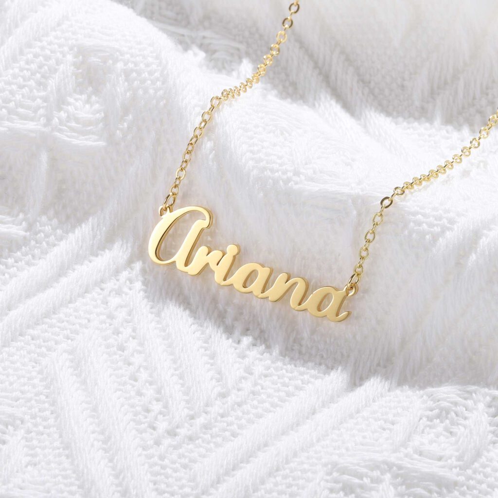 Customized Pendant with Name - Name Pendant in Gold, Silver