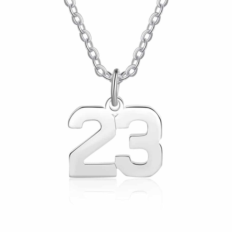 Custom Number Necklace – Baseball, Football, and Jersey Styles