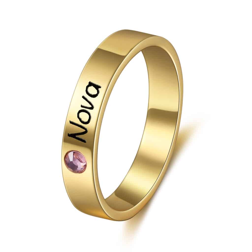 Personalized Rings | Engraved, Name & Birthstone Rings