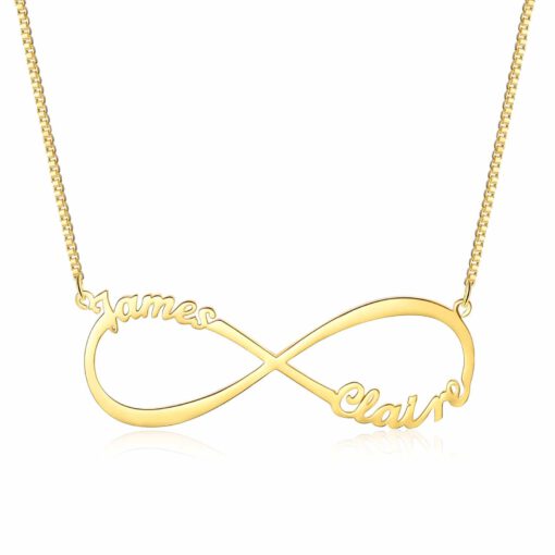 Infinity Name Necklace – Custom for Couples or Moms [1-4 Names]