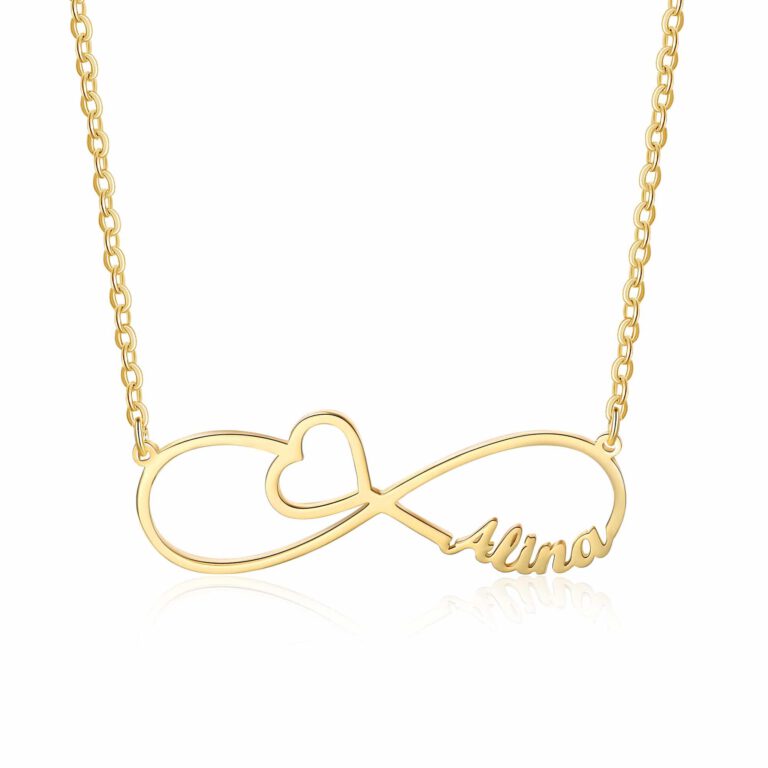 Infinity Name Necklace – Custom for Couples or Moms [1-4 Names]