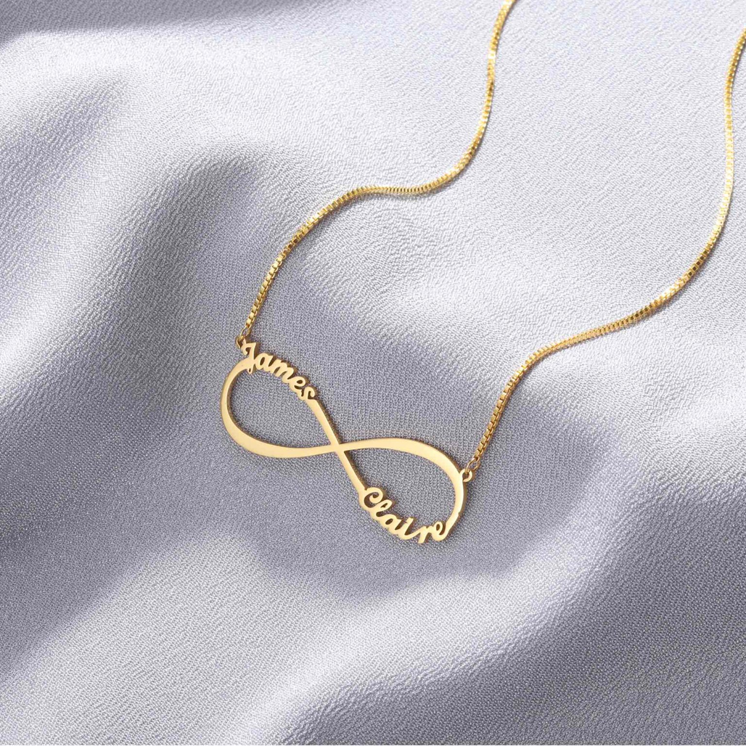 Infinity Name Necklace – Custom for Couples or Moms [1-4 Names]