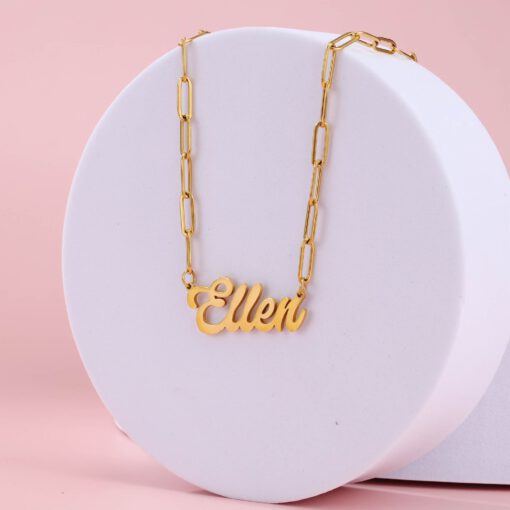 Paperclip Name Necklace [Gold & Silver] | FARUZO