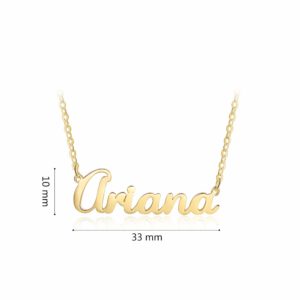 Customized Pendant with Name - Name Pendant in Gold, Silver
