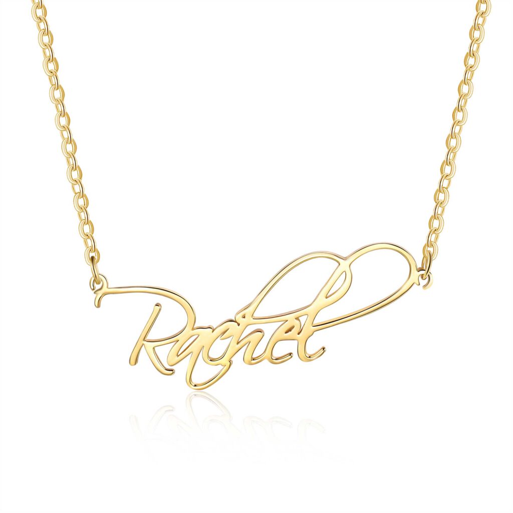 Script Name Necklace [Silver, Gold, Rose Gold] | FARUZO