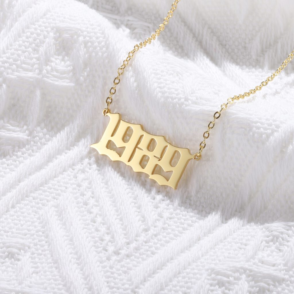 Birth Year Necklace - Year Necklace | FARUZO