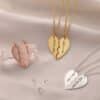 Half Heart Necklace for Couples - FARUZO