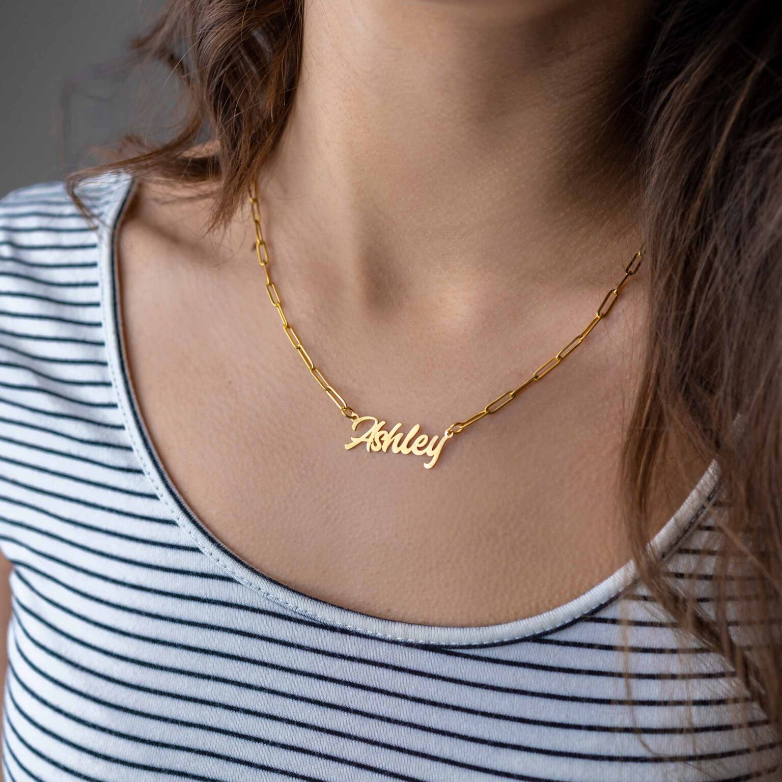 Paperclip Name Necklace [Gold & Silver] | FARUZO