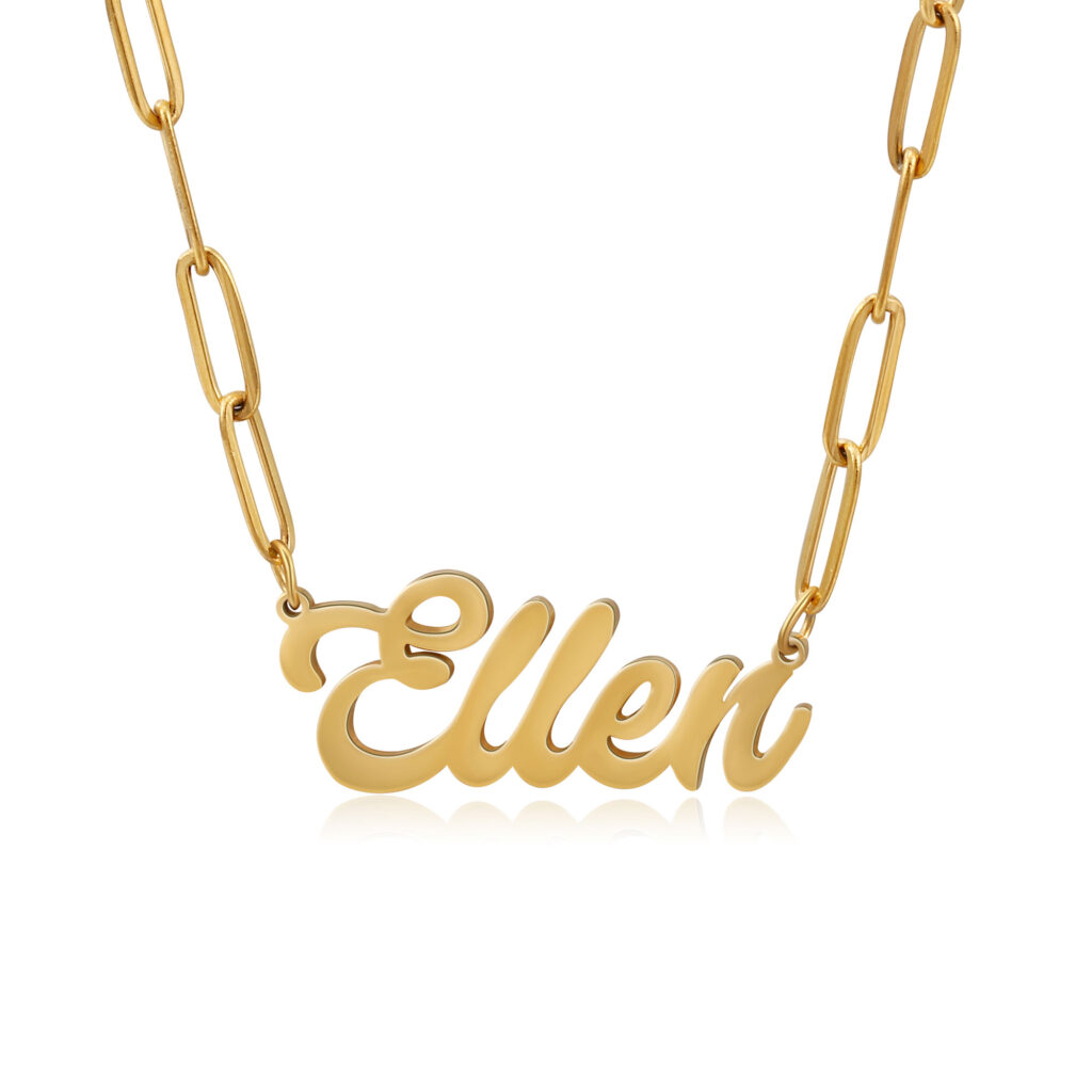 Paperclip Name Necklace [Gold & Silver] | FARUZO
