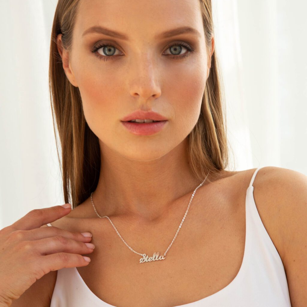 Customized Pendant with Name - Name Pendant in Gold, Silver