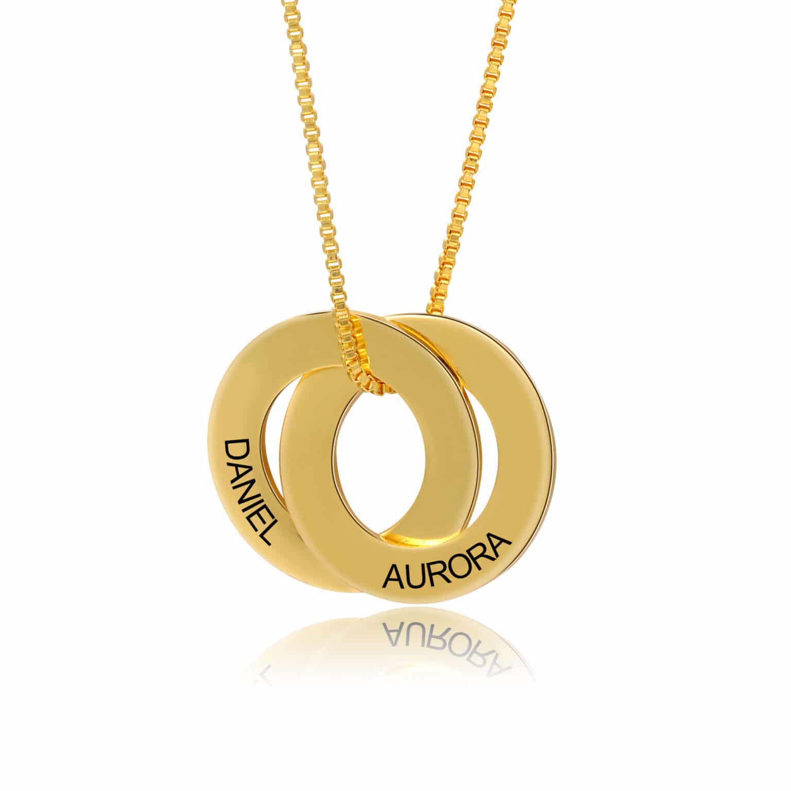 Personalized Russian Ring Necklace [2,3,4,5 Rings]