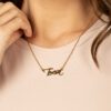 Script Name Necklace [Silver, Gold, Rose Gold] | FARUZO