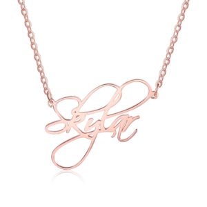 Script Name Necklace [Silver, Gold, Rose Gold] | FARUZO