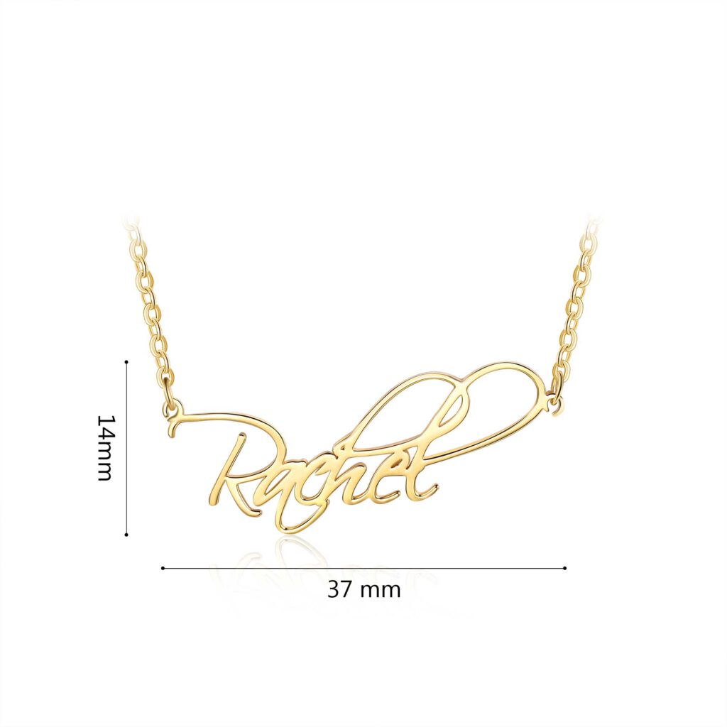 Script Name Necklace [Silver, Gold, Rose Gold] | FARUZO