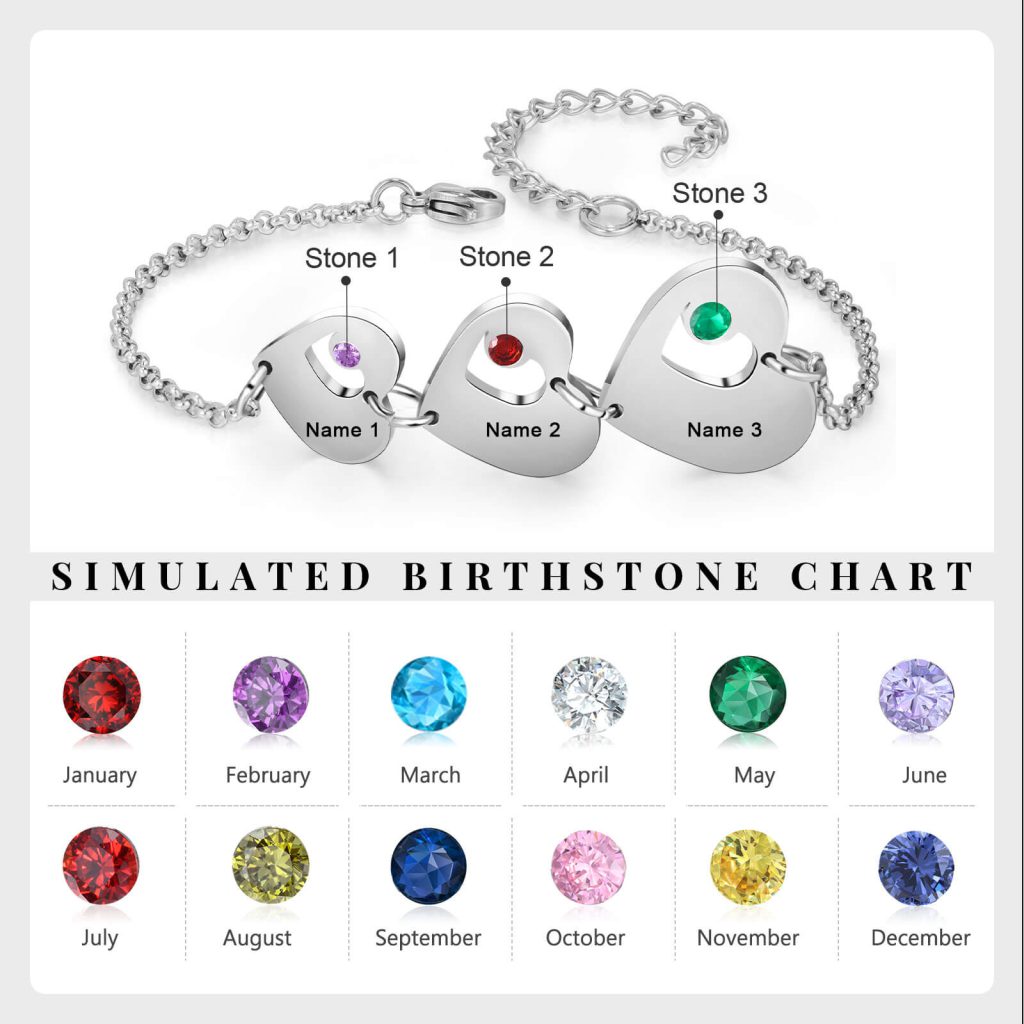 Birthstone Mother Bracelet | FARUZO - FARUZO