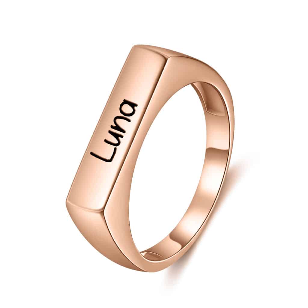 Stackable Name Ring - FARUZO