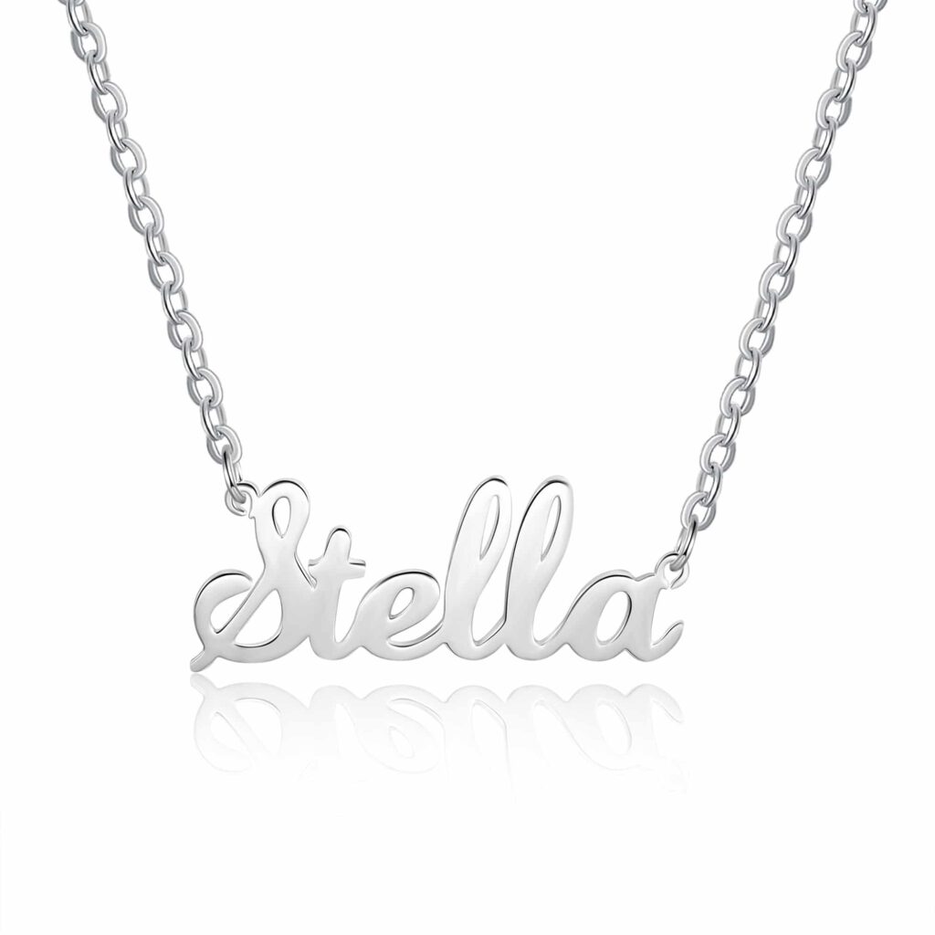 Customized Pendant with Name - Name Pendant in Gold, Silver